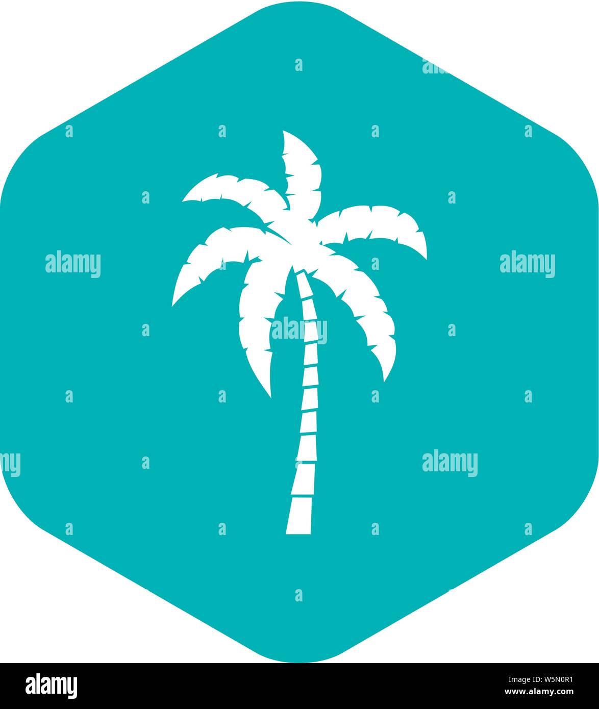 Palm tree icon, simple style Stock Vector Image & Art - Alamy