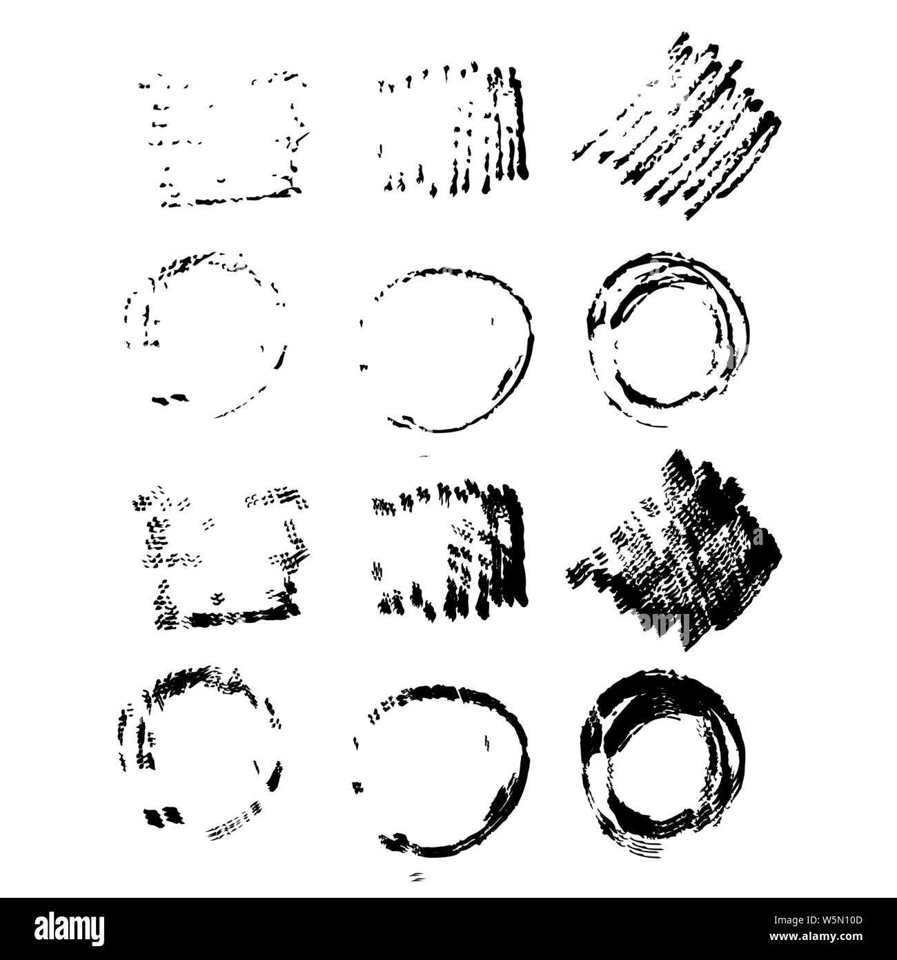 Hand drawn ink sketch line frame Stock Vector Image & Art - Alamy