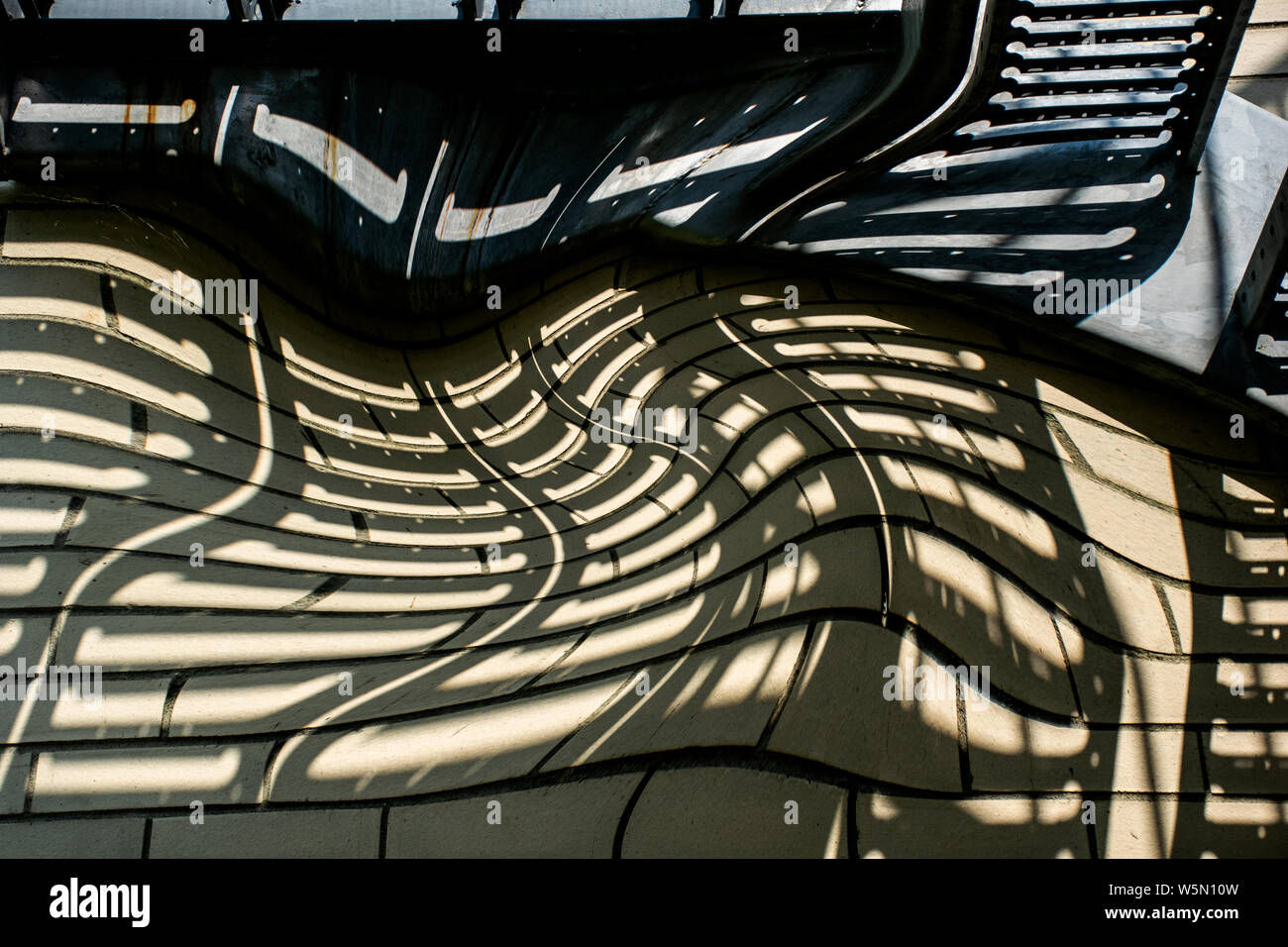 Distorted emergency staircase hi-res stock photography and images - Alamy