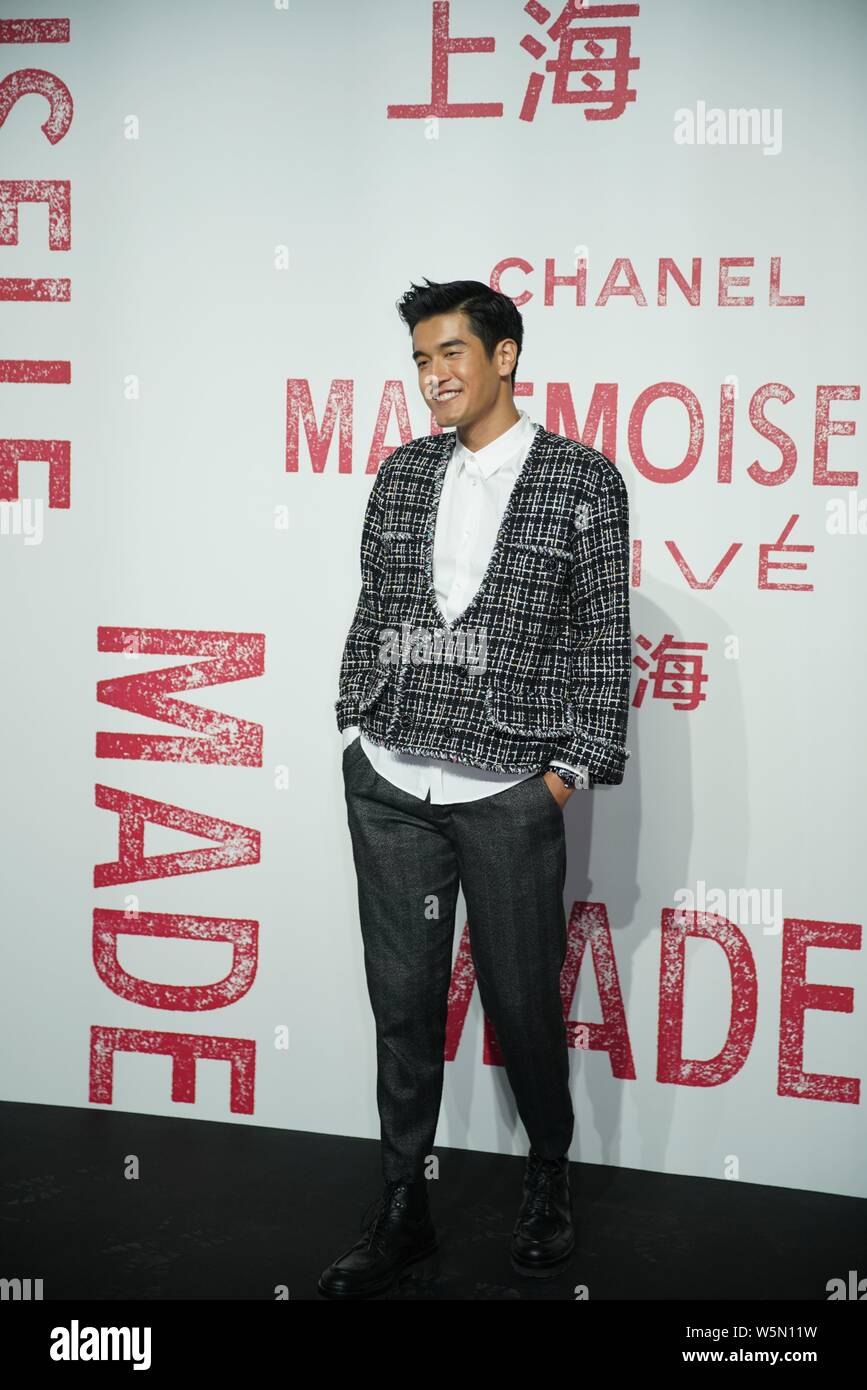 Singaporean singer and actor Nathan Hartono arrives for the Chanel ...