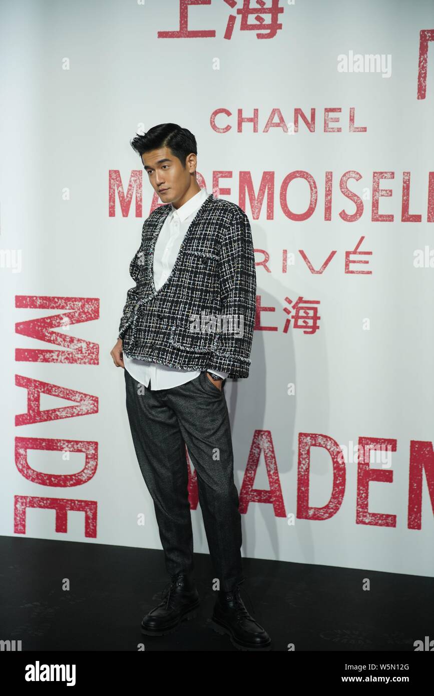 Singaporean singer and actor Nathan Hartono arrives for the Chanel ...