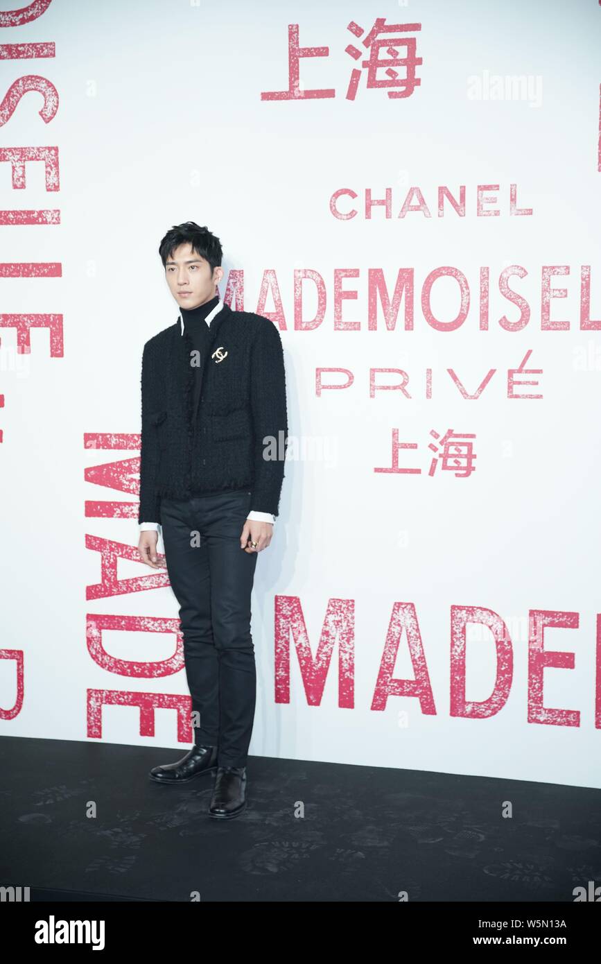 Chinese singer and actor Jing Boran arrives for the Chanel Mademoiselle ...