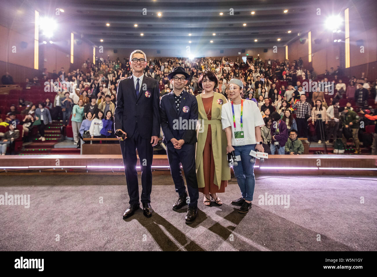 (From left) Japanese actor Yutaka Matsushige, director Toru Hosokawa ...