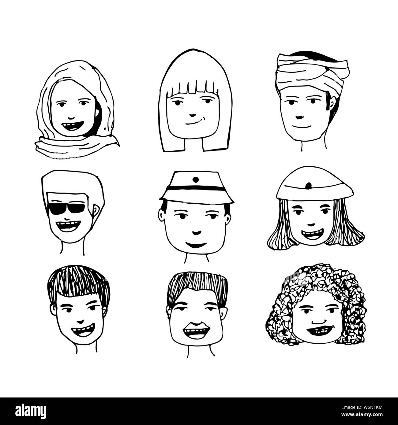 People face cartoon icon Stock Vector Image & Art - Alamy