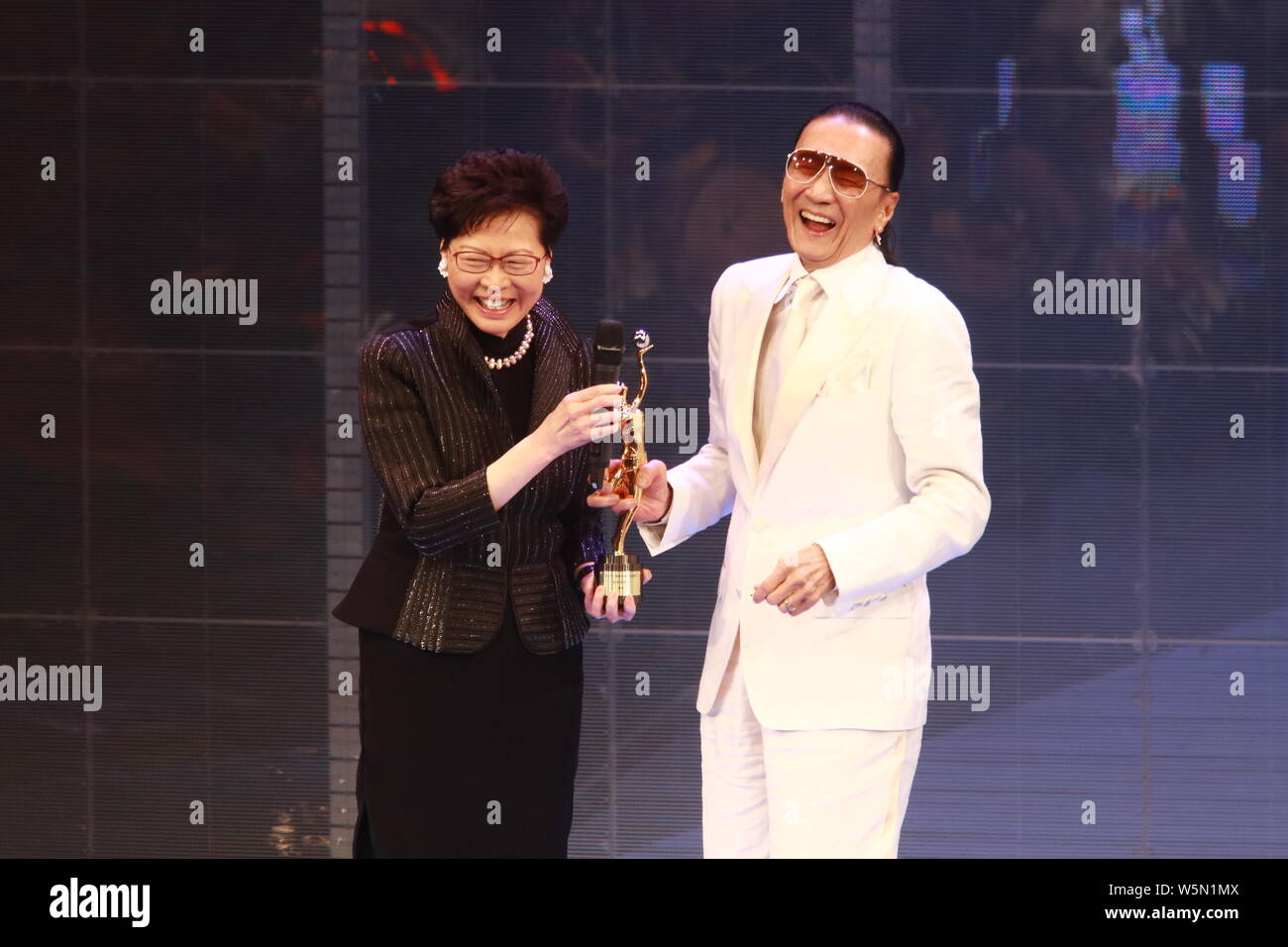 Hong Kong Chief Executive Carrie Lam Cheng Yuet-ngor presents the ...