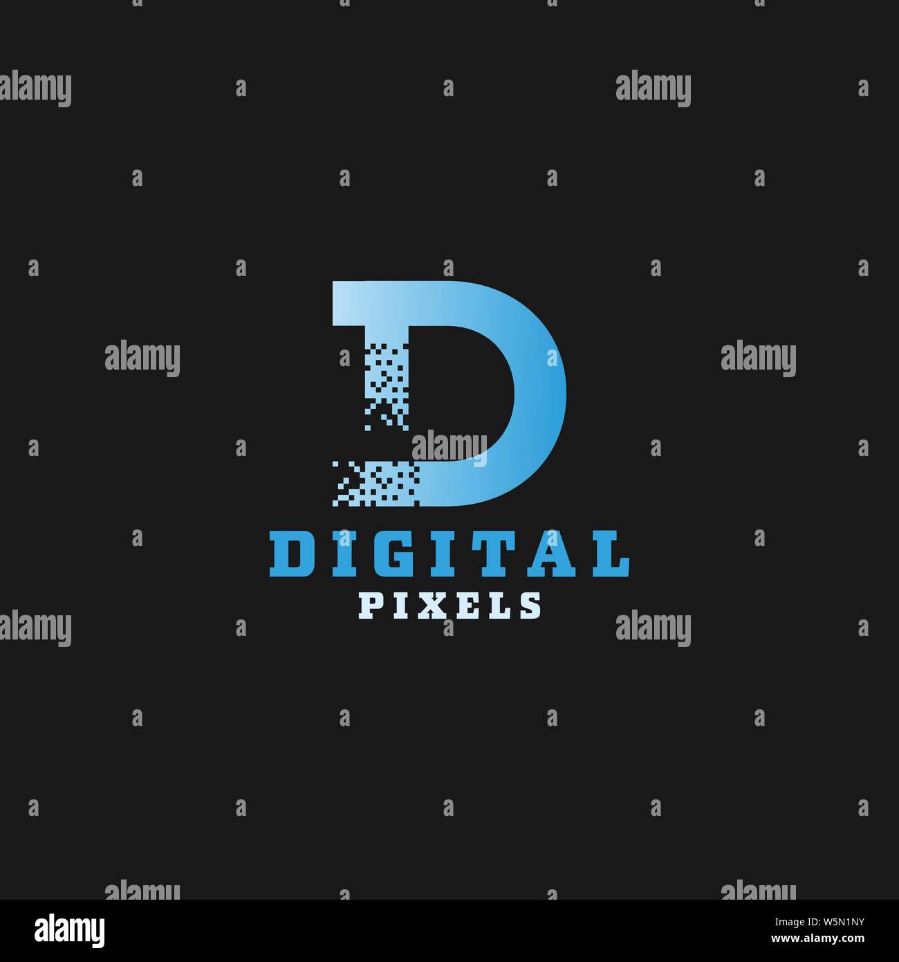 Pixel alphabet isolated digital font hi-res stock photography and ...