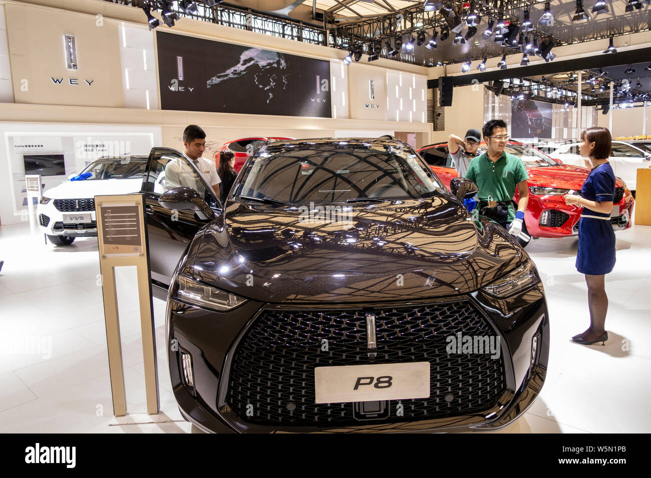 --FILE--A WEY P8 SUV of Great Wall Motors is displayed during the Shanghai Pudong International ...