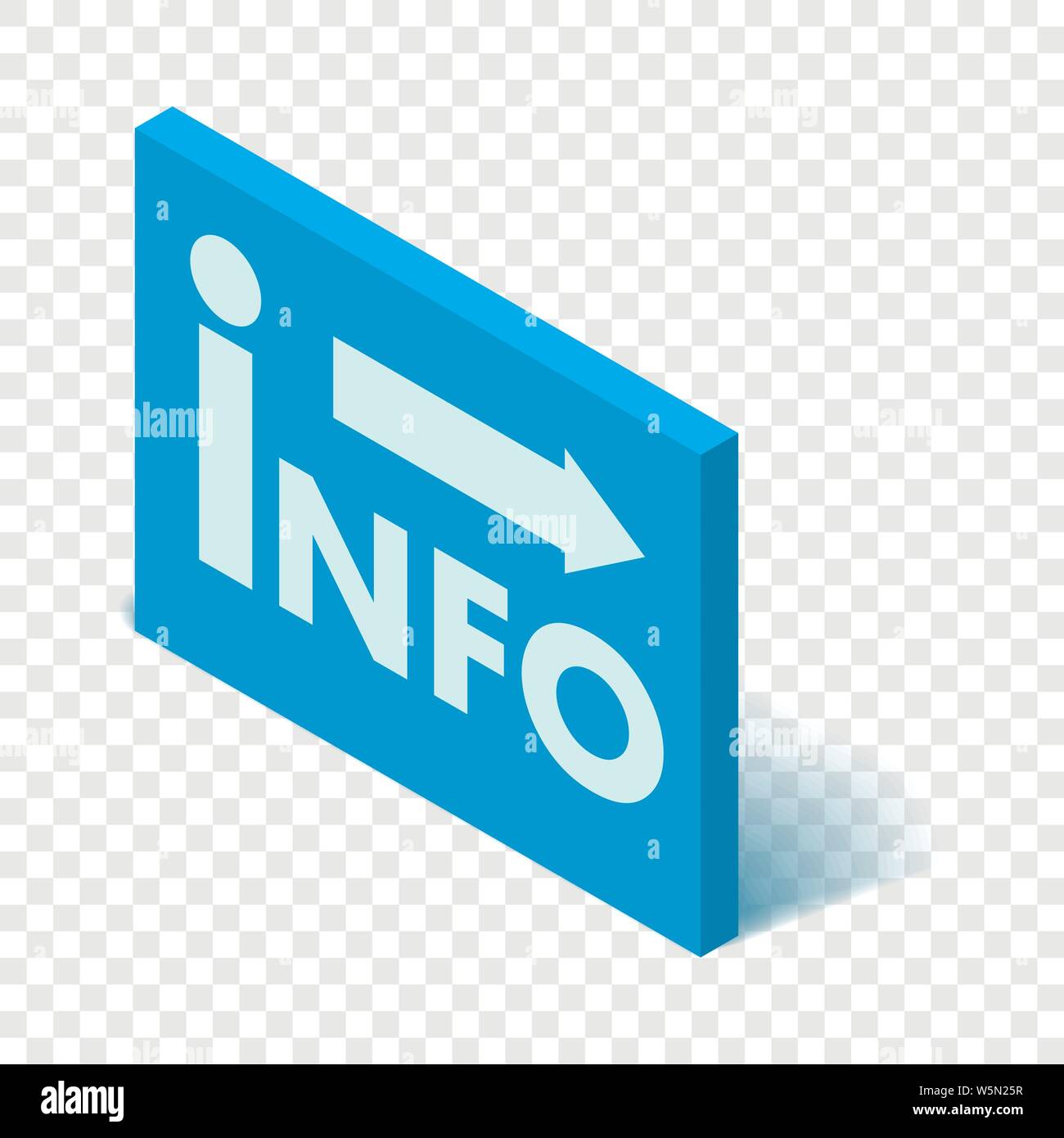 Sign board icon, isometric 3d style Stock Vector Image & Art - Alamy