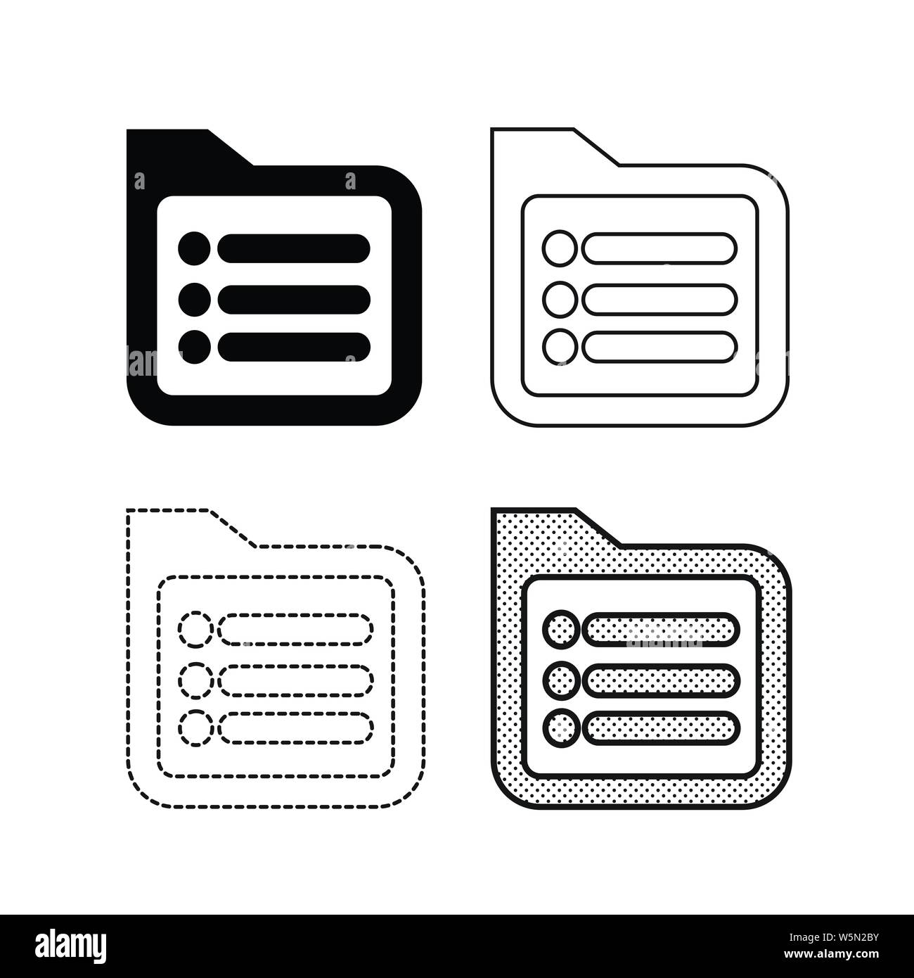 Menu icons vector Stock Vector Image & Art - Alamy