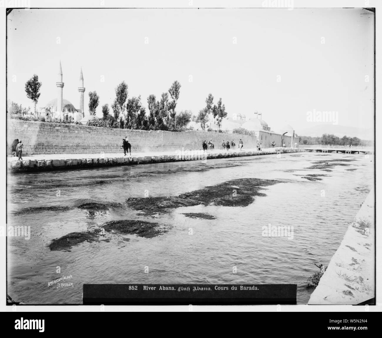 Damascus (Esh-Sham). River Abana Stock Photo - Alamy
