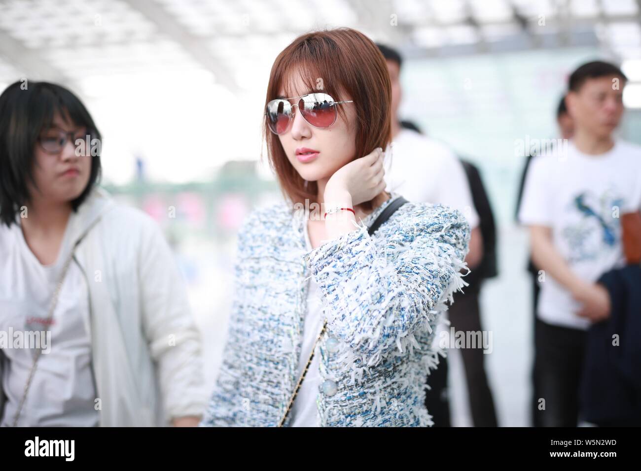Chinese actress Mao Xiaotong, also known as Rachel Momo, arrives at the ...