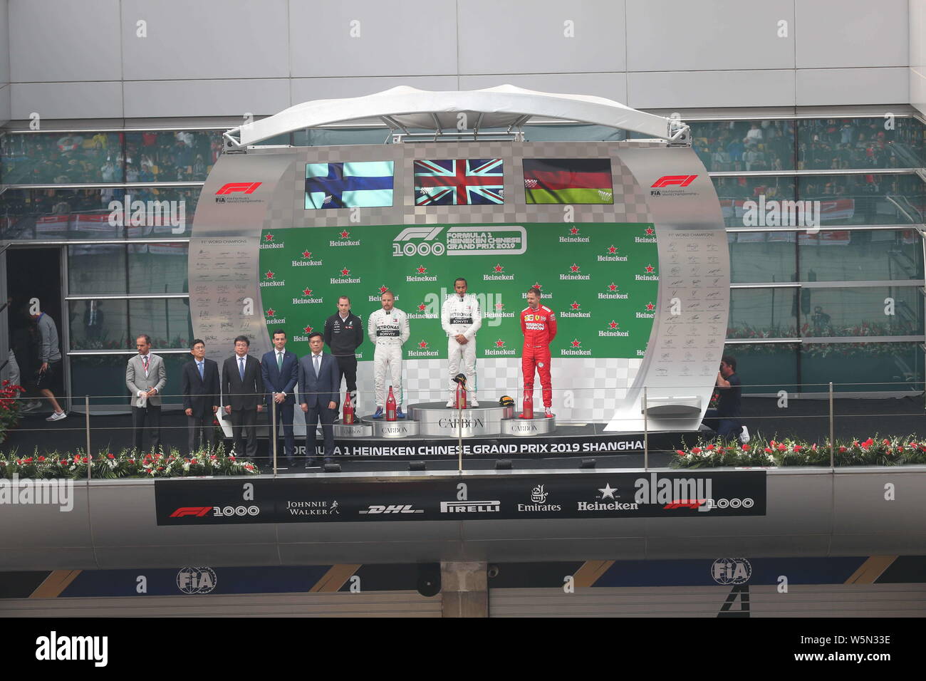 Finnish racing driver Valtteri Bottas of Mercedes, British racing ...