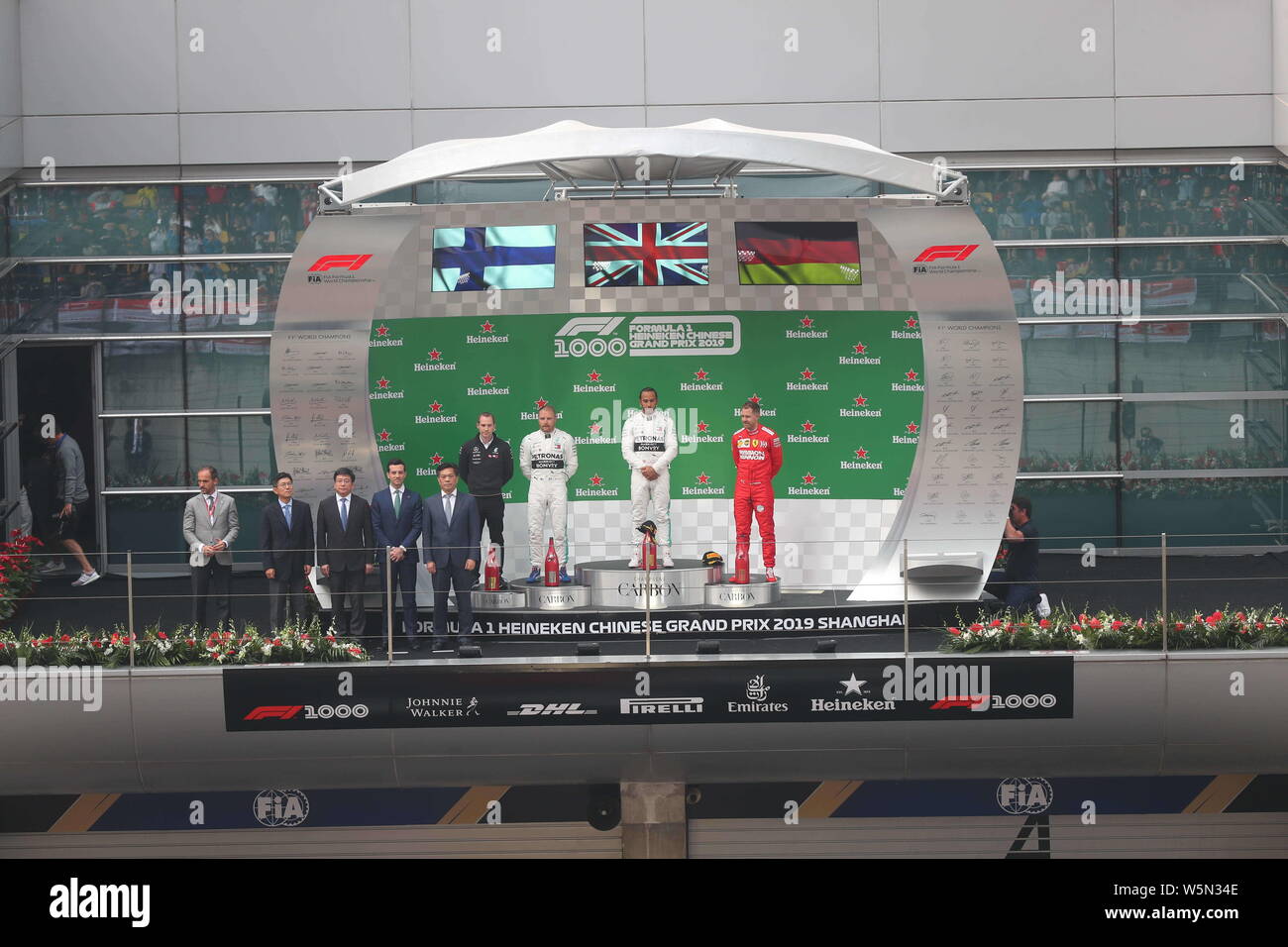 Finnish racing driver Valtteri Bottas of Mercedes, British racing ...