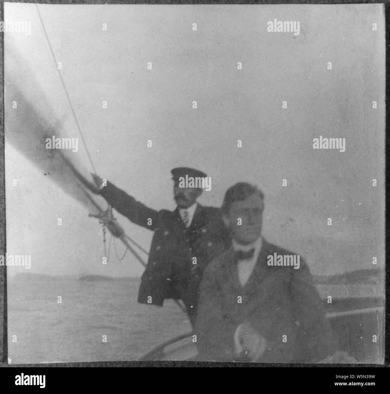 Franklin D. Roosevelt with Captain Shepherd Mitchell in Campobello ...