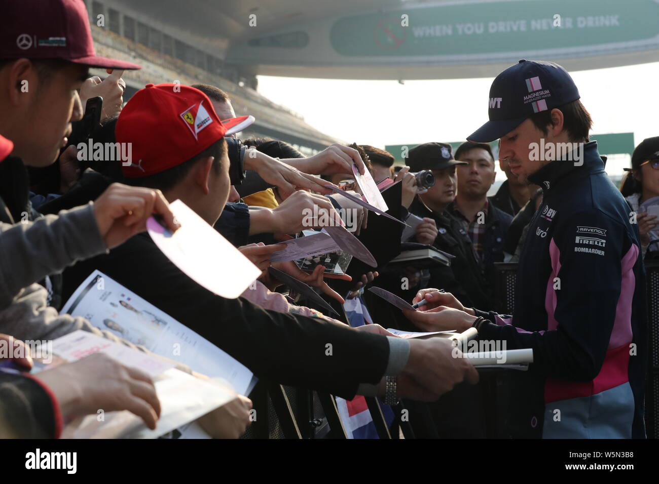 Mexican racing driver Sergio Perez, also known as "Checo" Perez, of ...