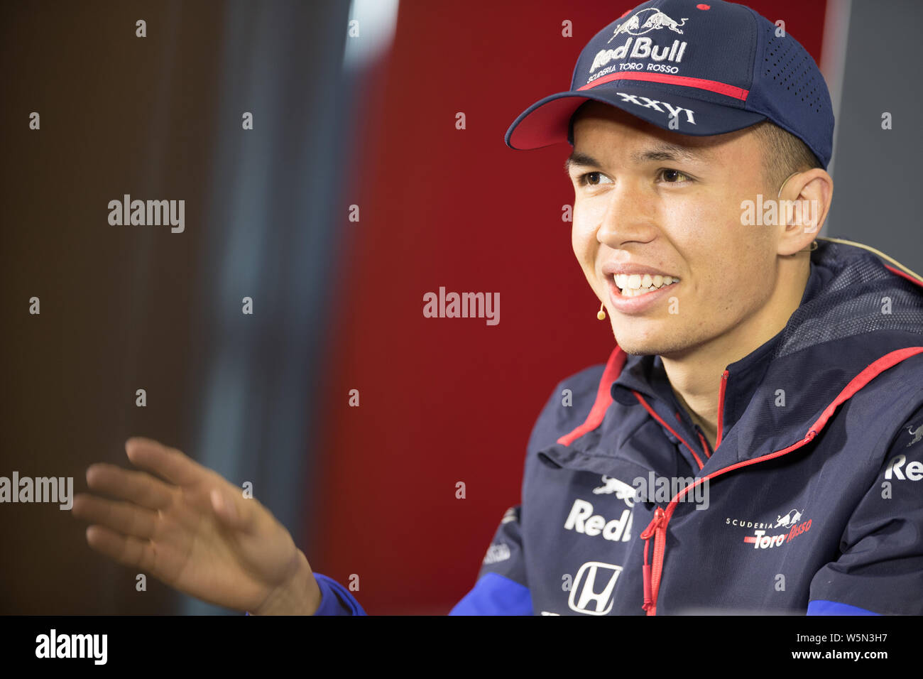 Thai-British racing driver Alexander Albon of Scuderia Toro Rossom ...