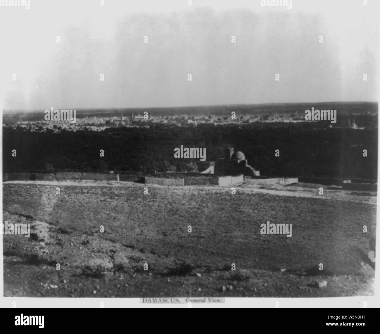 Damascus. General view - Bonfils Stock Photo - Alamy