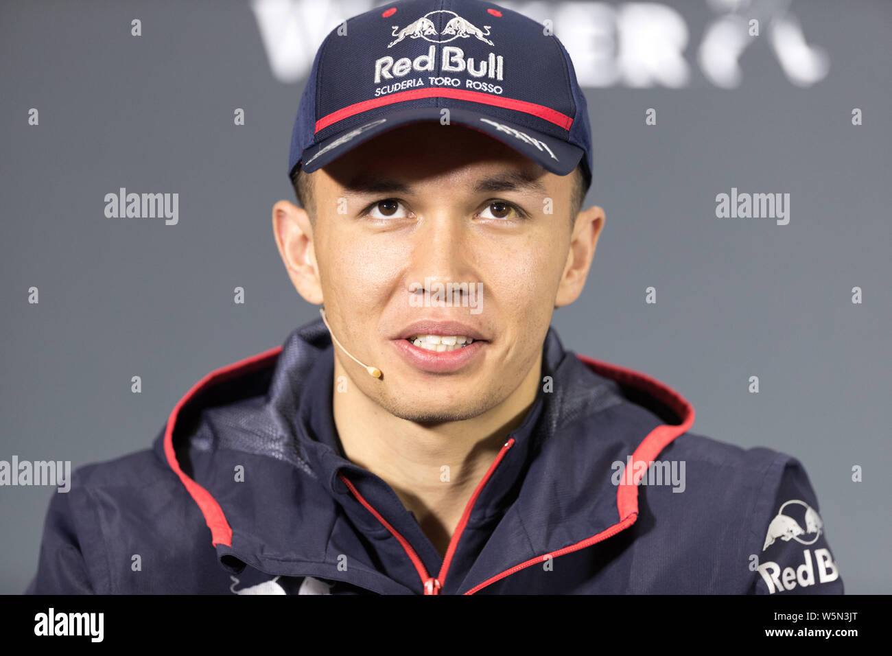 Thai-British racing driver Alexander Albon of Scuderia Toro Rossom ...