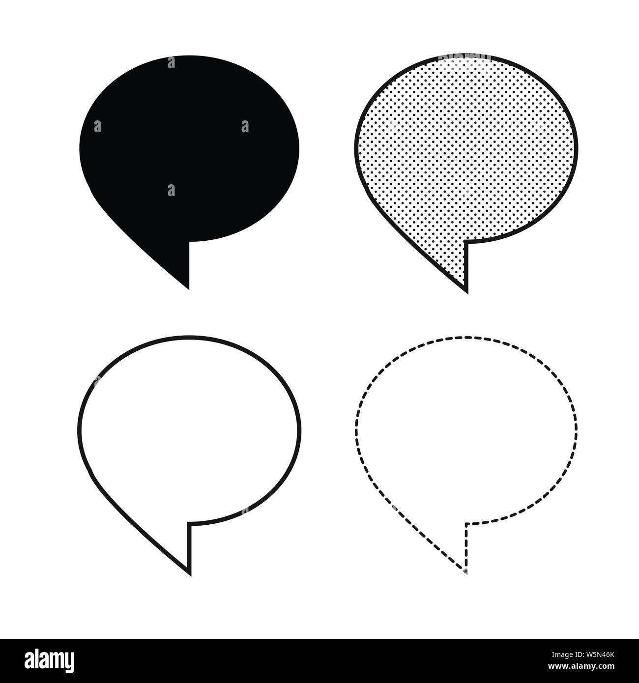 Spech vector vectors Cut Out Stock Images & Pictures - Alamy