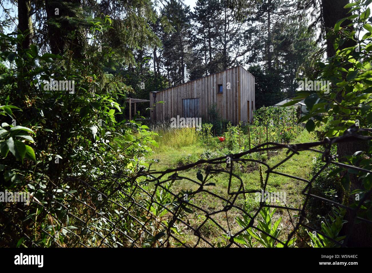 Weimar, Germany. 25th July, 2019. The Tiny House designed by the ...
