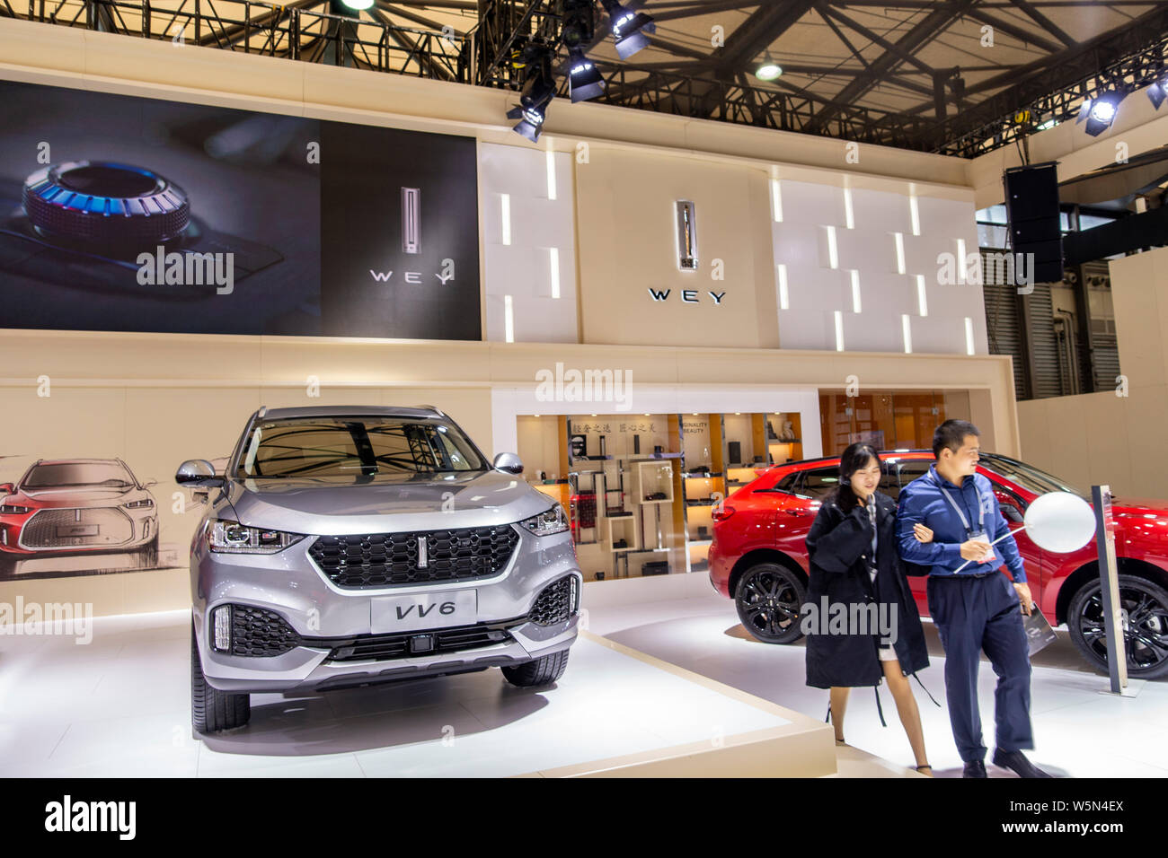 --FILE--A WEY VV6 SUV of Great Wall Motors is displayed during the ...