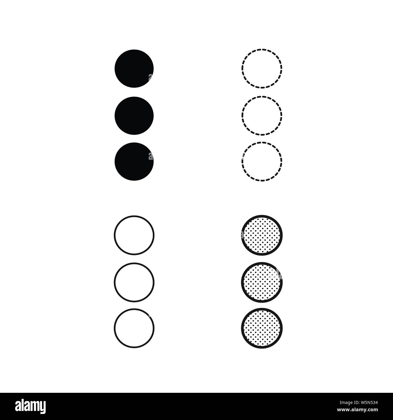 Menu icons vector Stock Vector Image & Art - Alamy