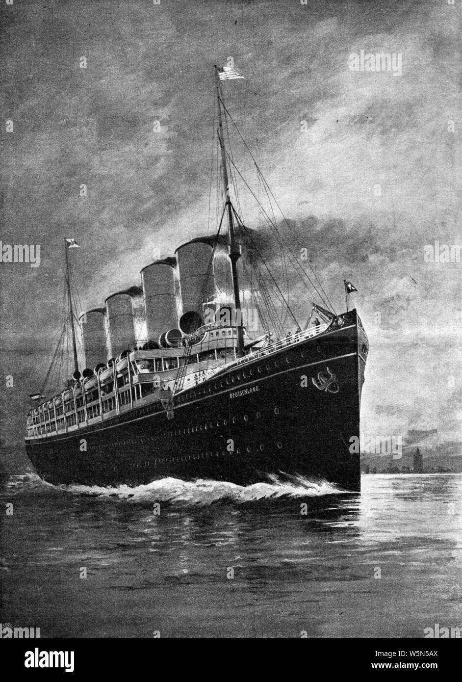 Dampfschiff Deutschland 00 Stock Photo - Alamy