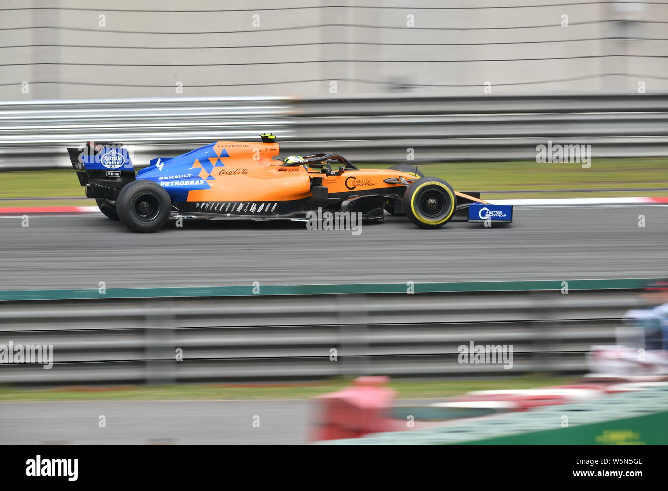 British racing driver Lando Norris of McLaren competes during the ...