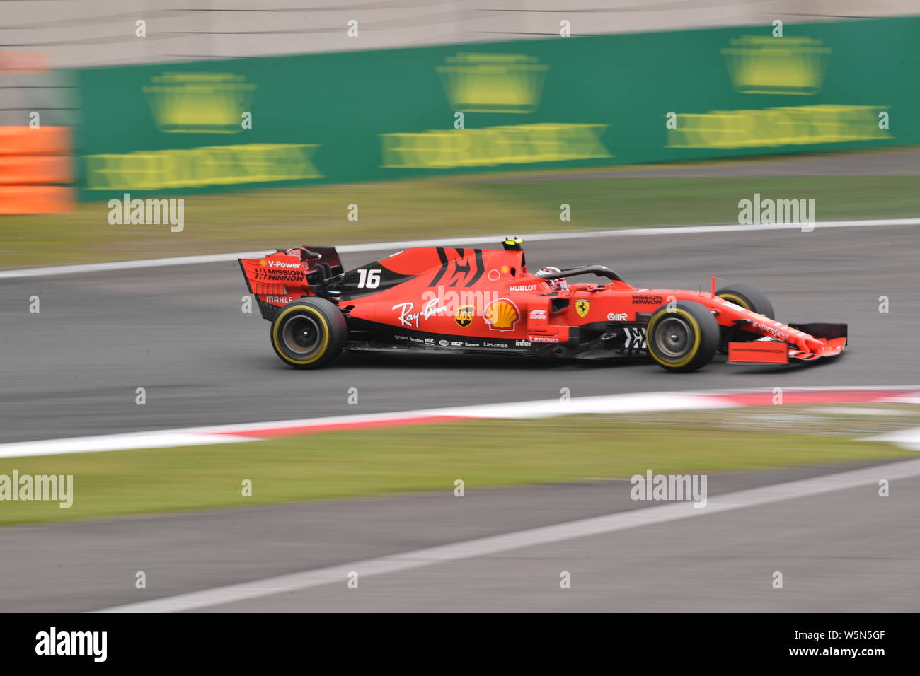 Monegasque Formula One driver Charles Leclerc of Scuderia Ferrari ...