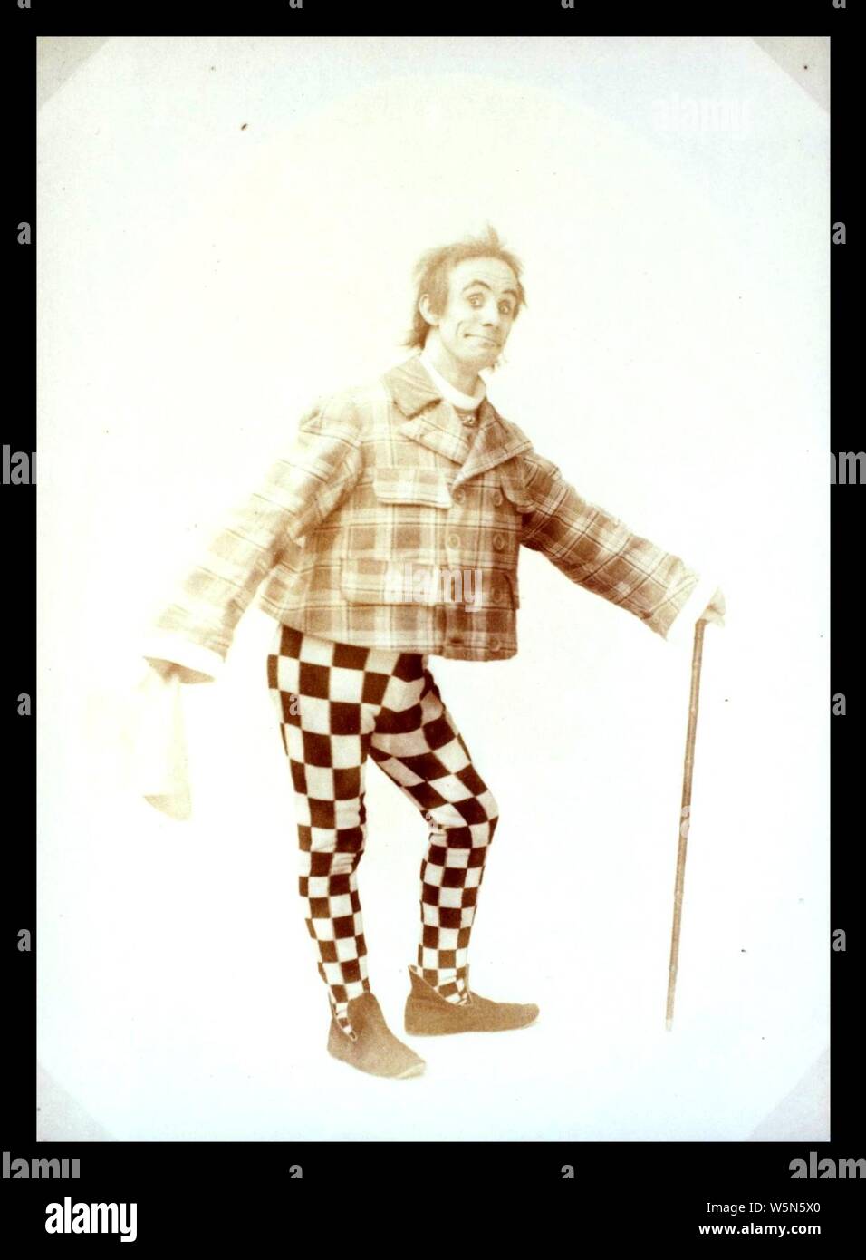 Dan Leno comedy walking stick Stock Photo - Alamy