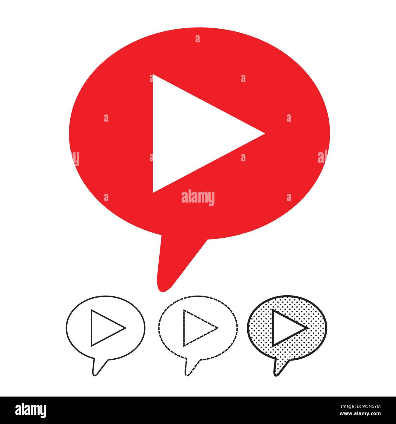 button video player icon Stock Vector Image & Art - Alamy