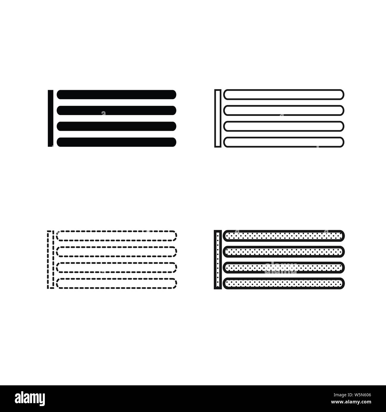 Menu icons vector Stock Vector Image & Art - Alamy