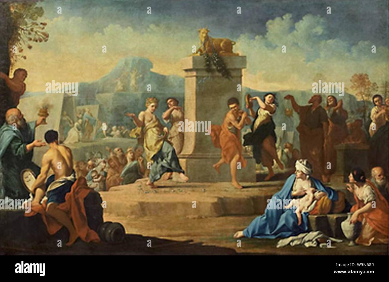 Dance around Golden Calf-Belgrade Stock Photo - Alamy Dance around Golden Calf-Belgrade Stock Photo - Alamy