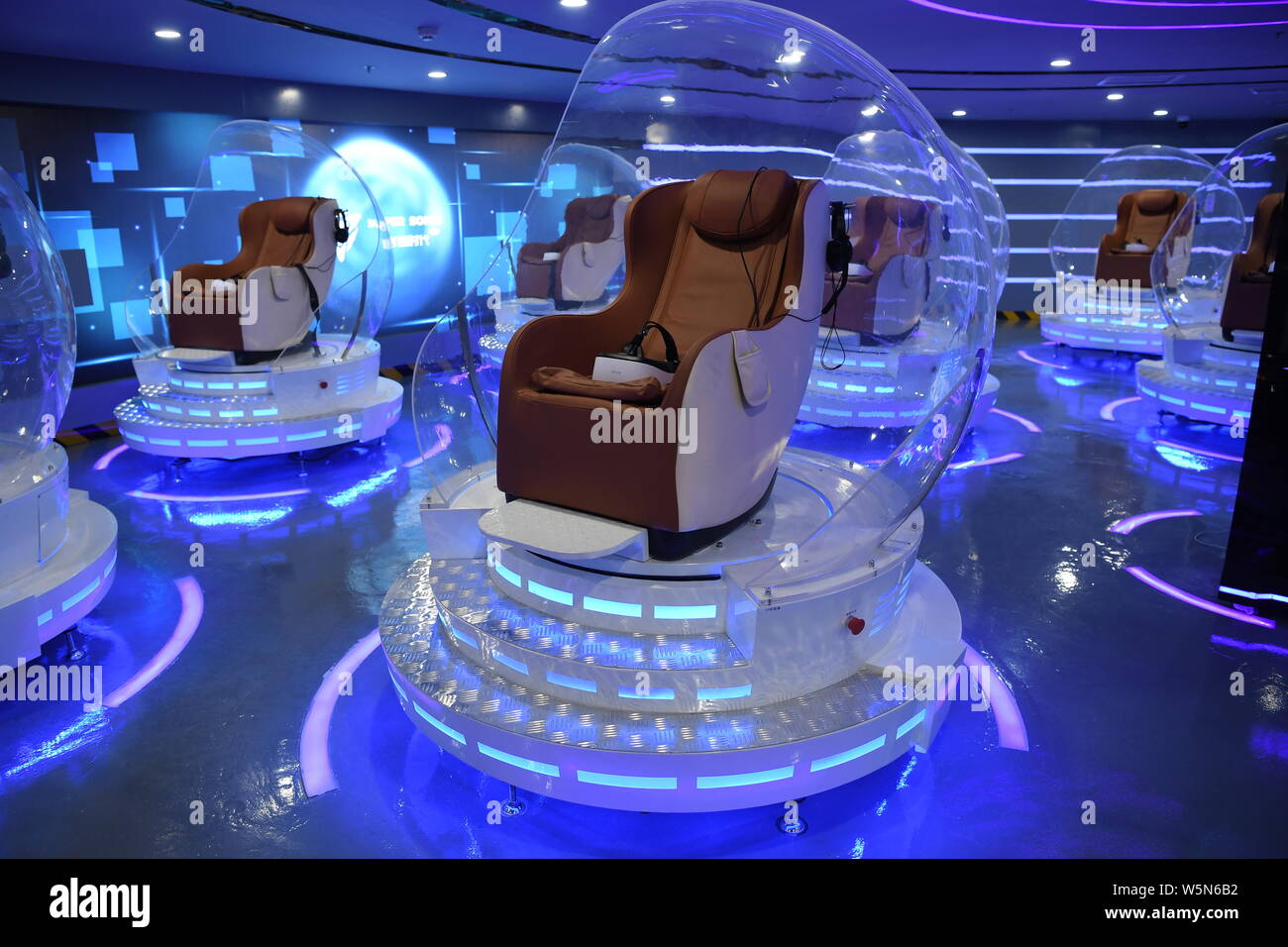 View of the VR movie theater of Er Dong Pictures at the Place in ...