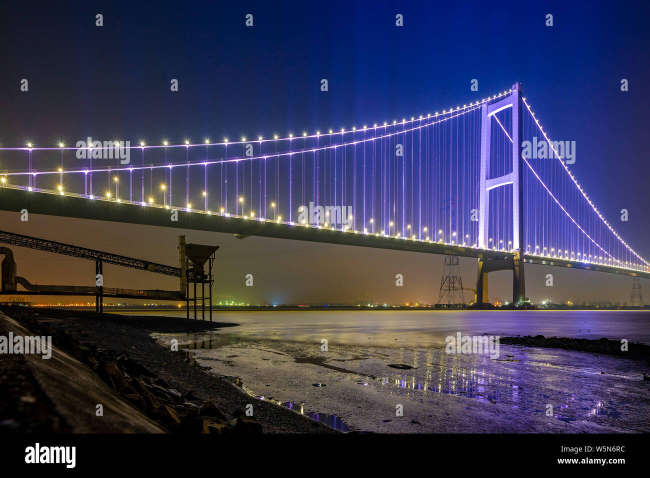 Humen Bridge Pearl River Night