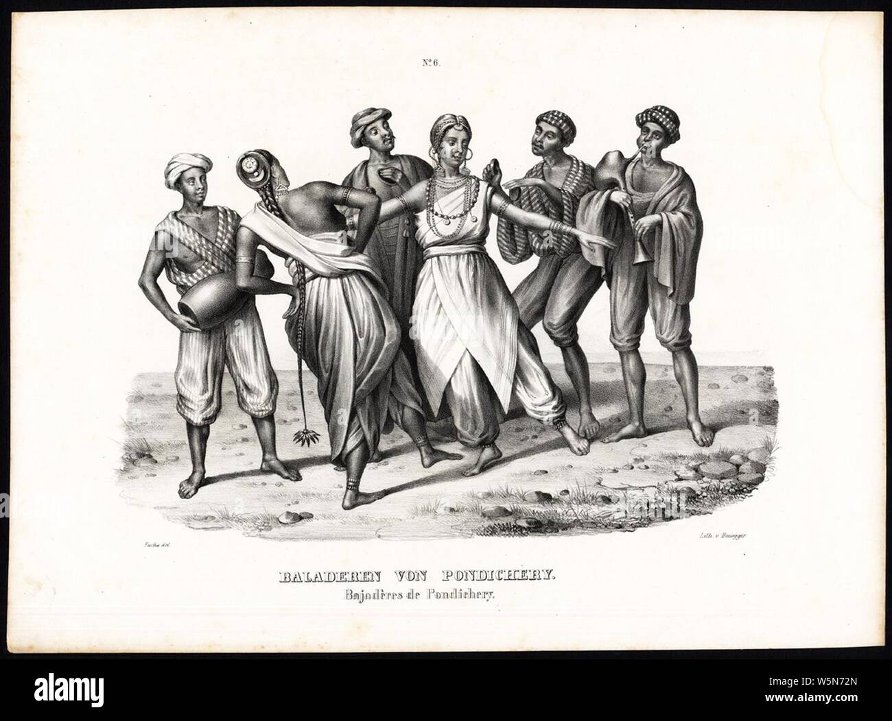 Dancing girls of Pondicherry Stock Photo - Alamy