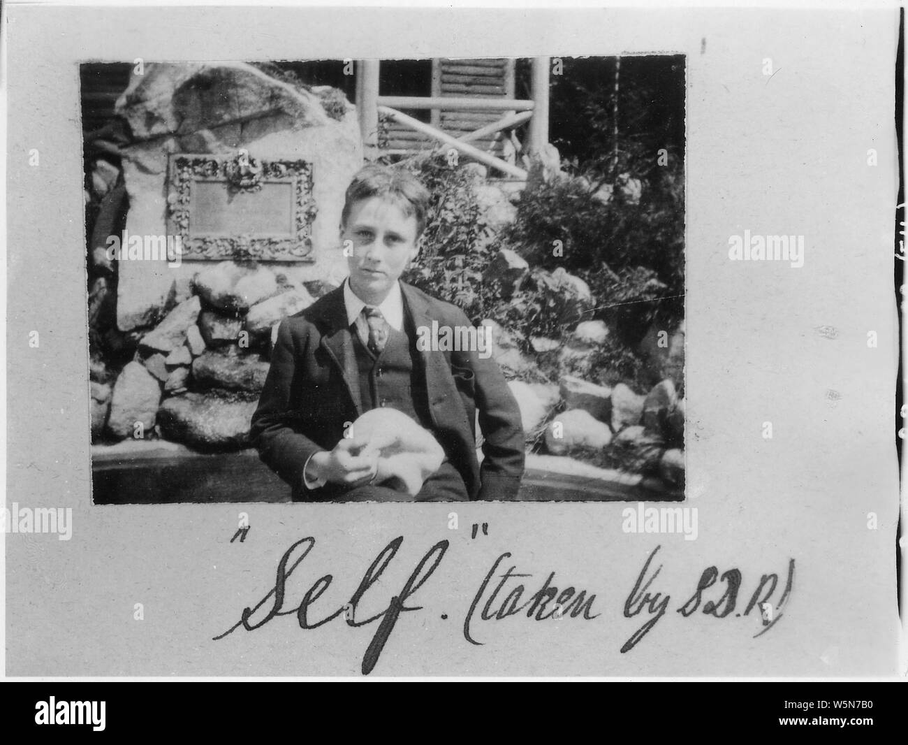 Franklin D. Roosevelt, close,up of left side of St. Blasien, Germany ...