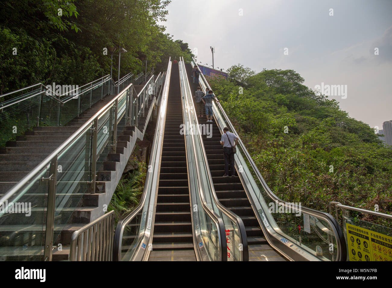 Mountain escalator china hi-res stock photography and images - Alamy