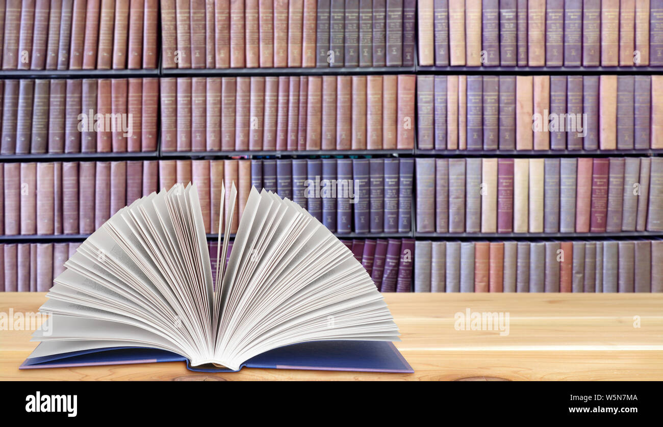 stack of books in library for education concept Stock Photo - Alamy