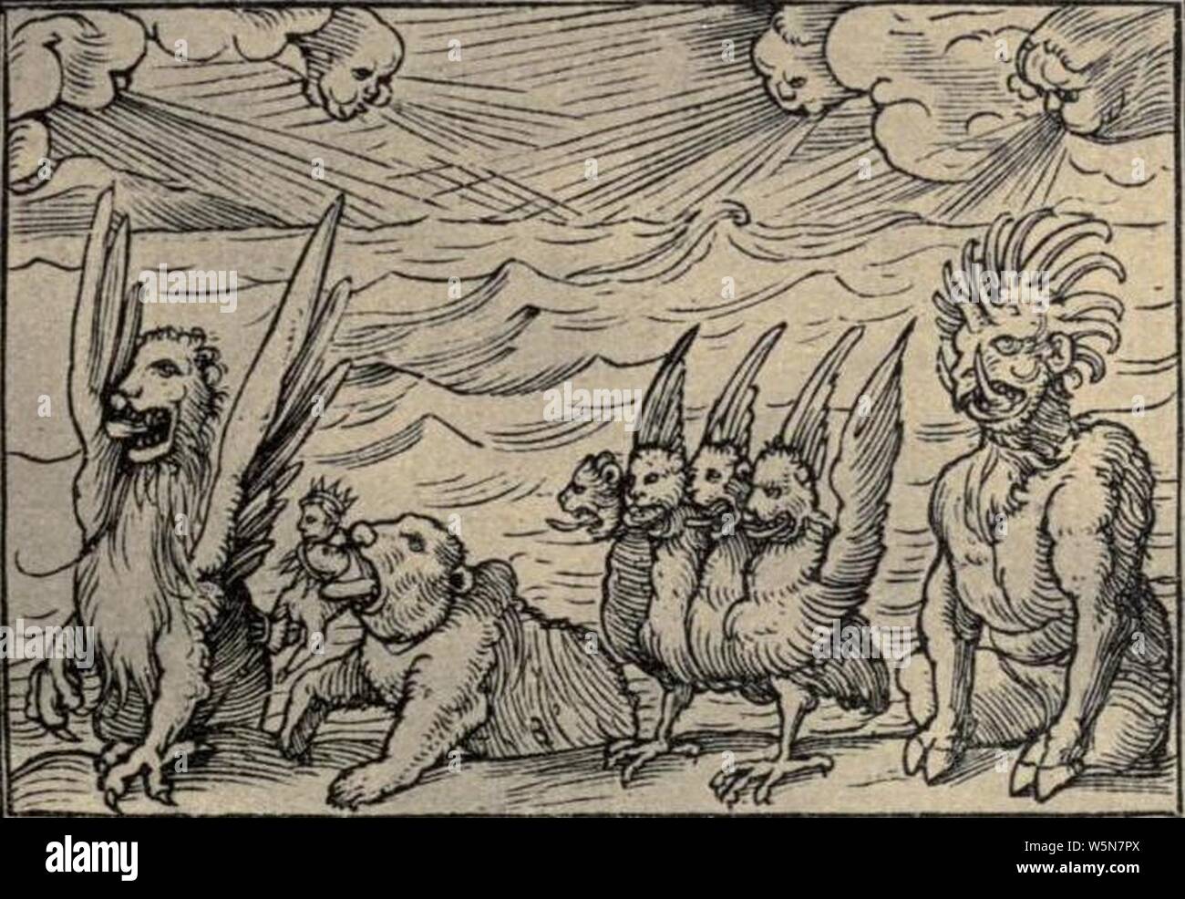 Daniel 4 Beasts Stock Photo - Alamy