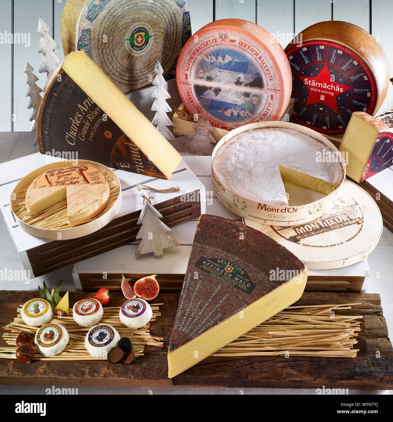 Selection of different cheeses, Germany Stock Photo - Alamy