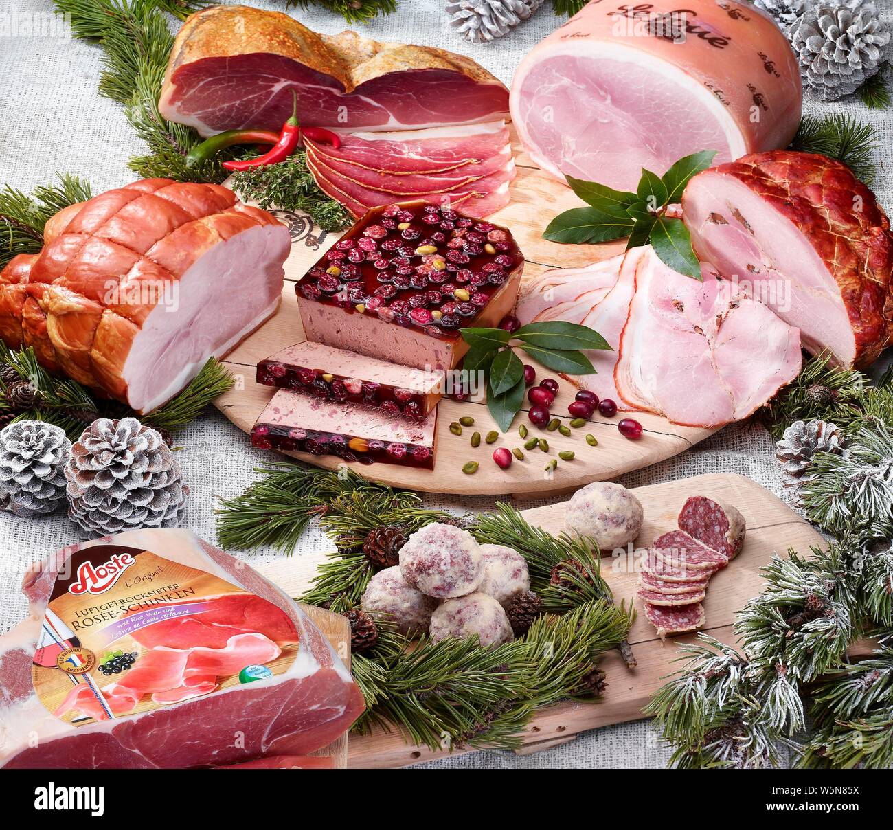 Pate and sausages hi-res stock photography and images - Alamy