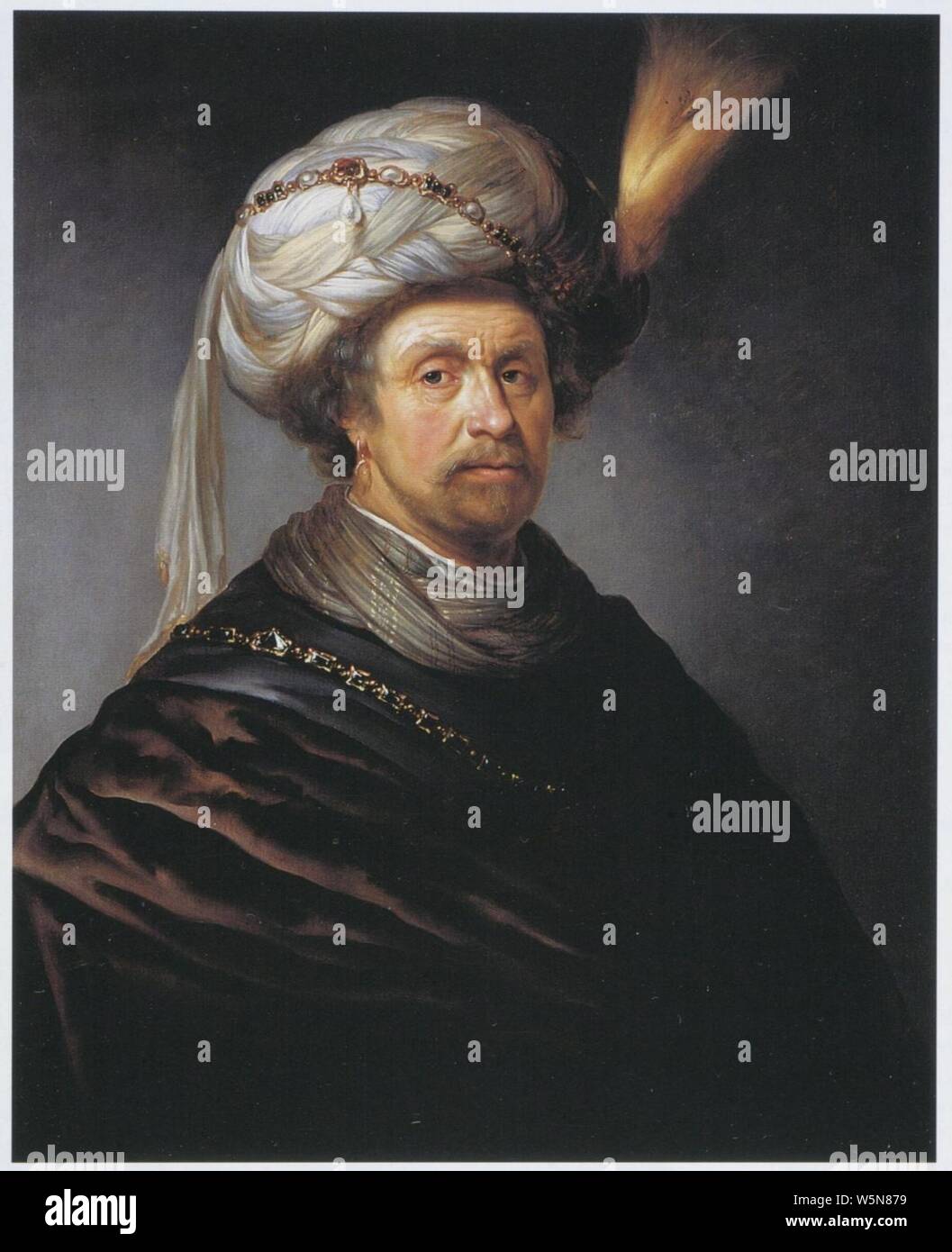 Daniel de Koninck - man in a turban Stock Photo - Alamy