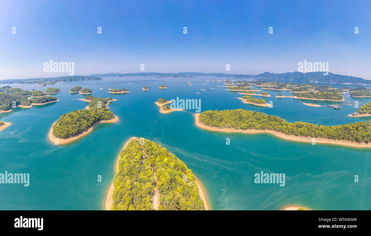 Landscape of the Lushan Xihai scenic spot in Jiujiang city, east China ...