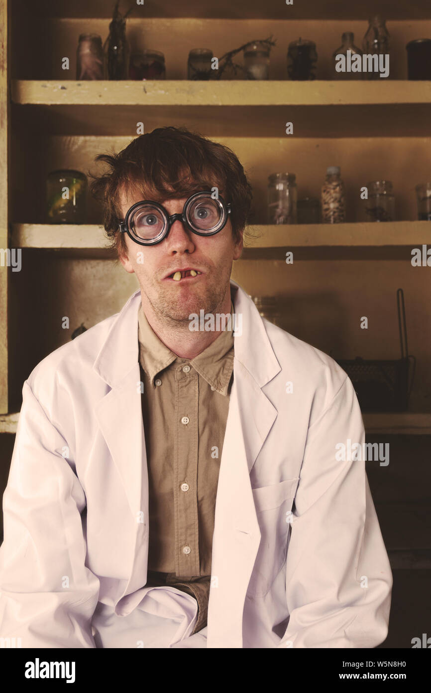 Mad scientist and frankenstein hi-res stock photography and images - Alamy
