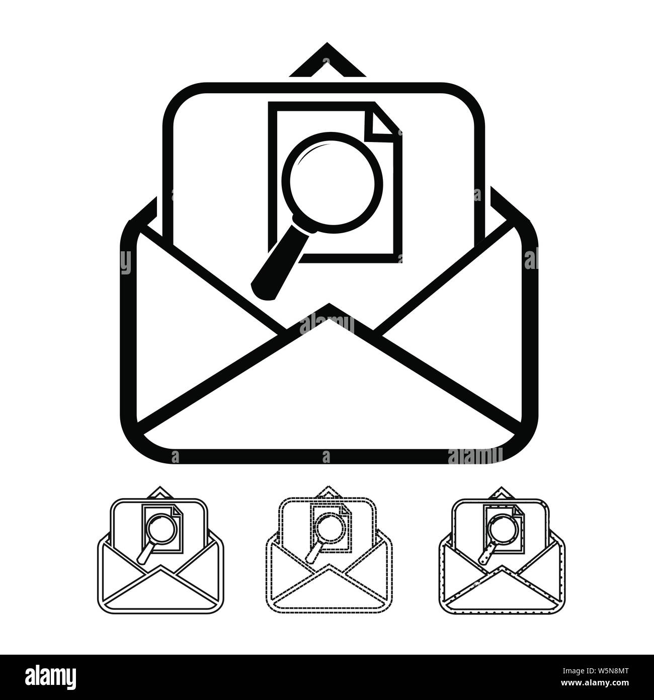 email and mail icon vector Stock Vector Image & Art - Alamy