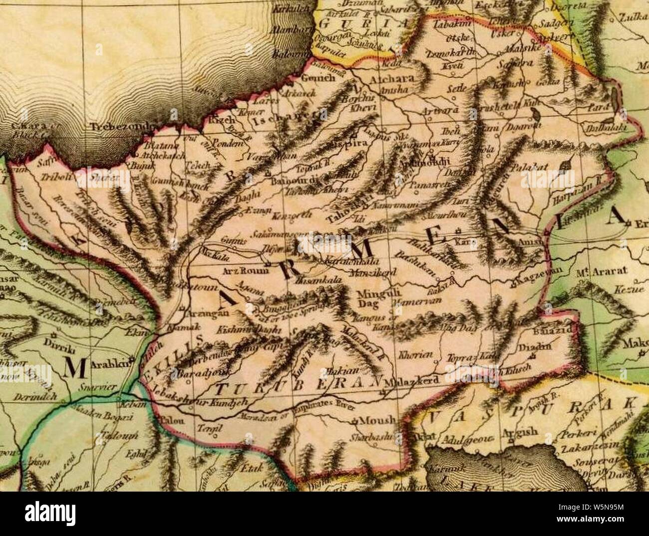 Daniel Lizars. Turkey in Asia. 1831 (F Stock Photo - Alamy