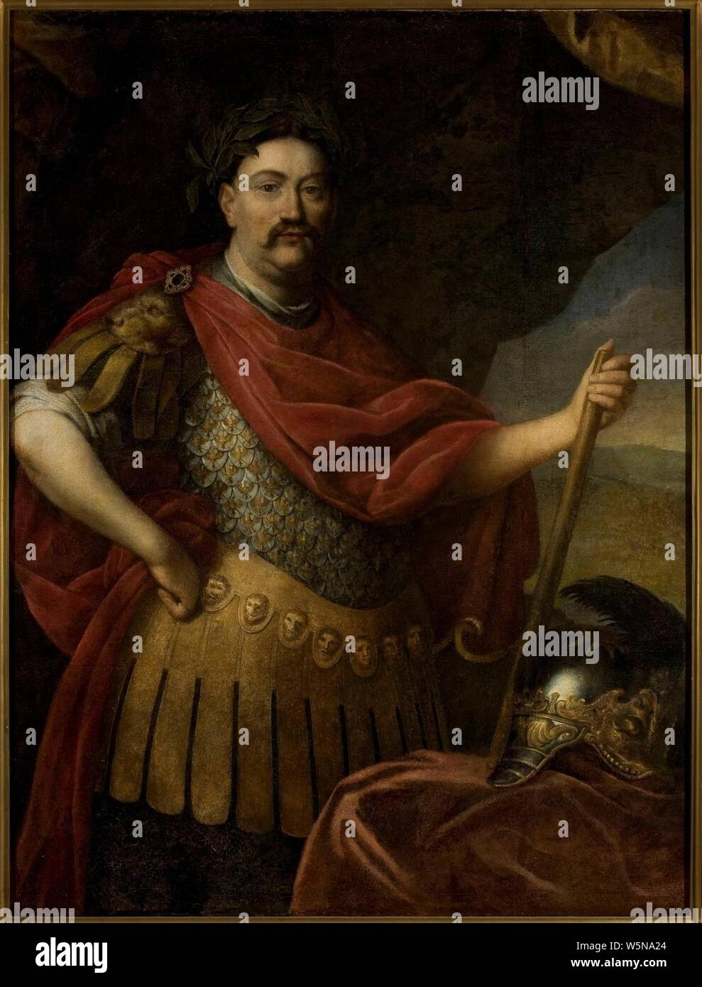 Daniel Schultz, Portret Jana III Sobieskiego, króla Polski Stock Photo ...