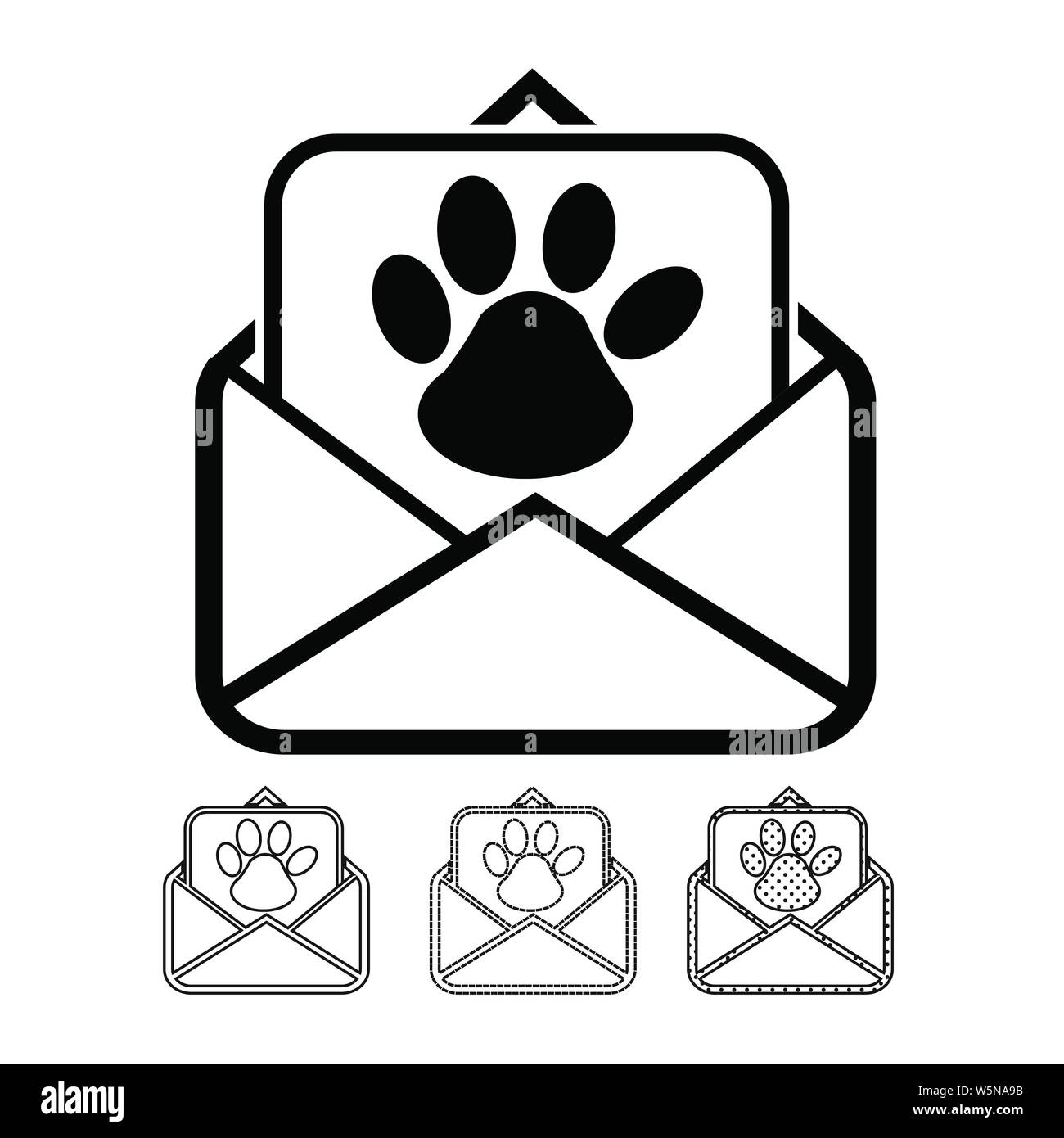 Email And Mail Icon Vector Stock Vector Image And Art Alamy