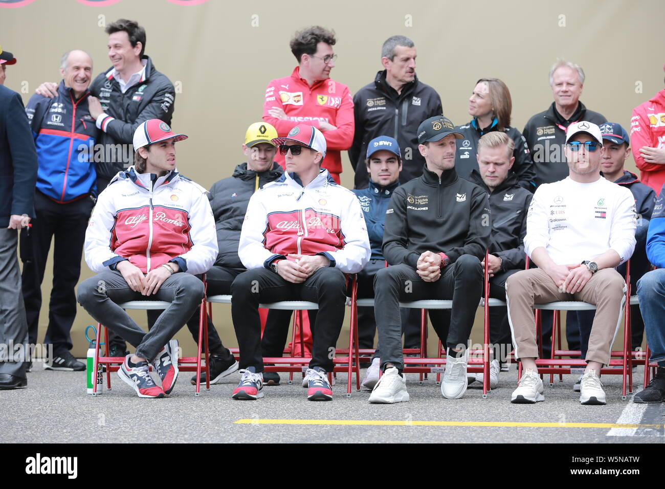 F1 racing drivers pose for photos for the 1000th Celebrating History in ...